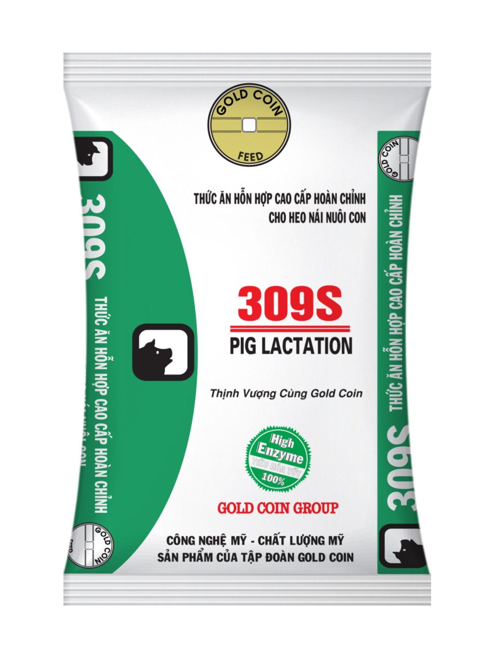 Thức ăn hỗn hợp cao cấp hoàn chỉnh cho Heo nái nuôi con - 309S - Goldcoin Việt Nam